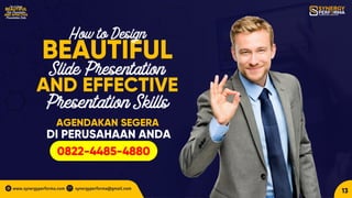 Proposal Training beautiful slide and presentation skills | PDF