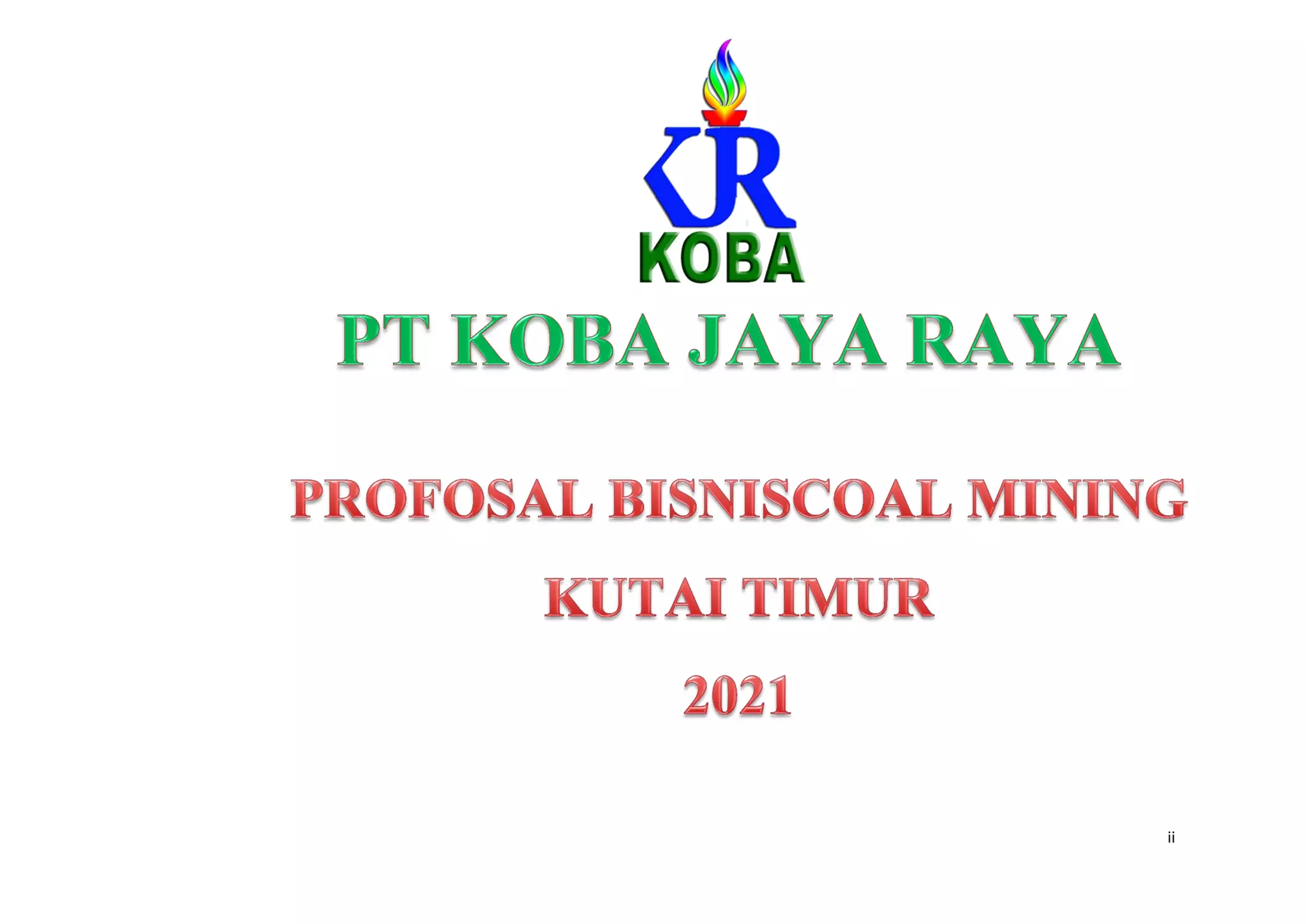Proposal bisnis coal mining | PDF