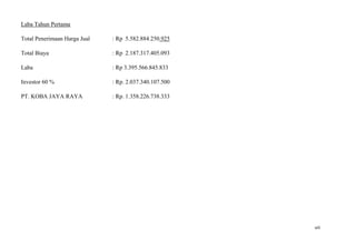 Proposal bisnis coal mining | PDF