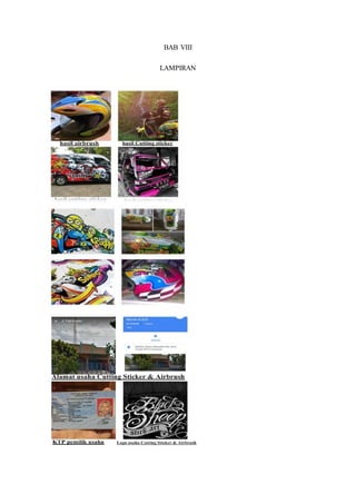 Proposal bisnis cutting sticker & airbrush by: viga octavia | DOCX