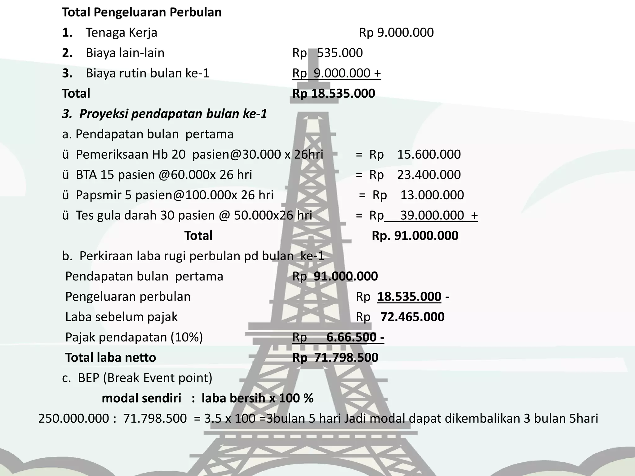 Proposal bisnis pembuatan laboratorium klinik kartini jaya | PPTX