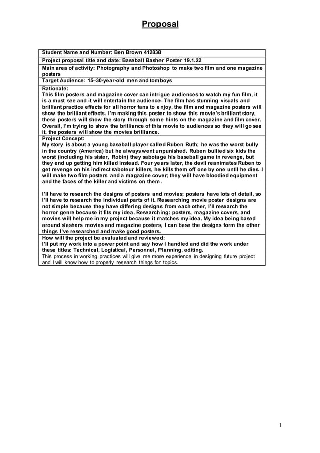 Posters Proposal | PDF