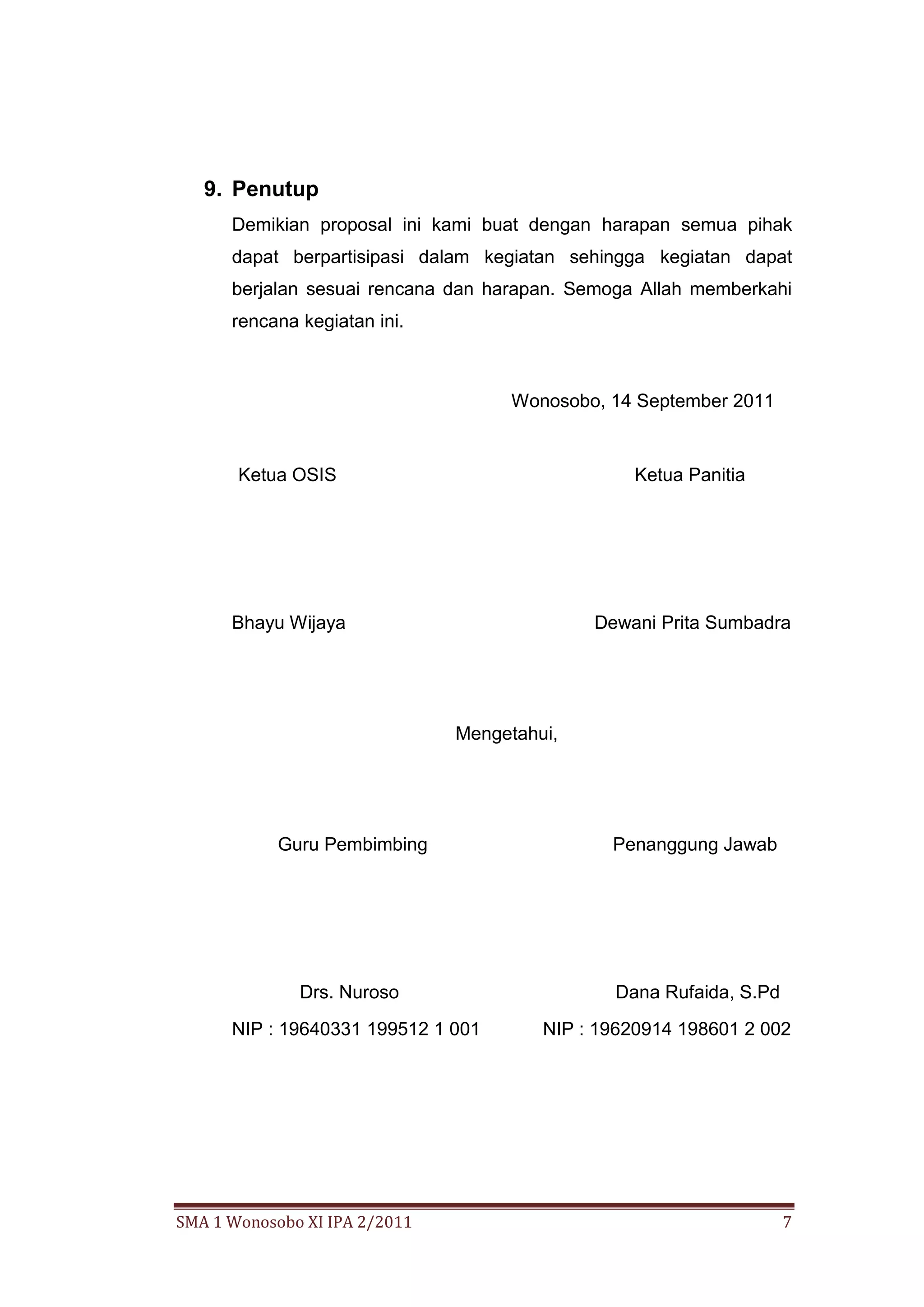 Contoh Proposal Bulan Bahasa | DOCX