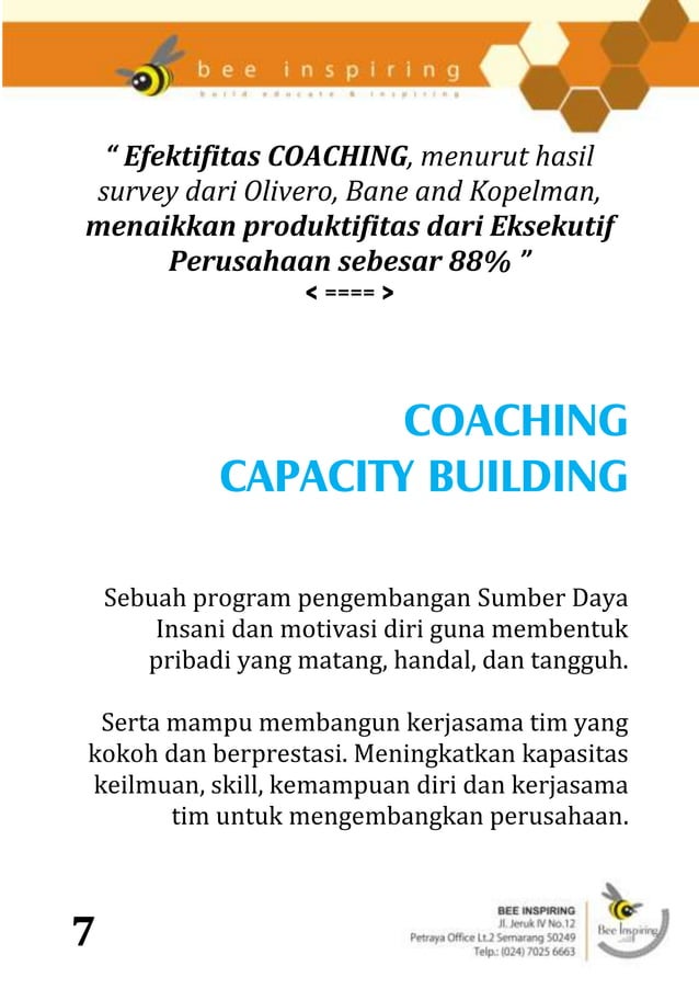 Proposal Capacity Building BEE INSPIRING | PDF