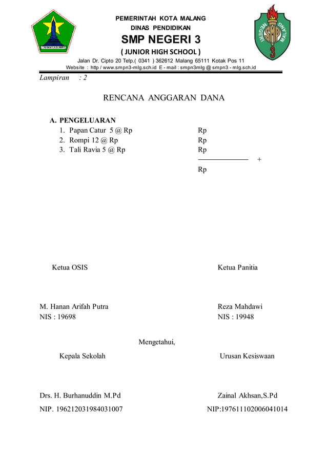 Contoh Proposal Sederhana | DOCX