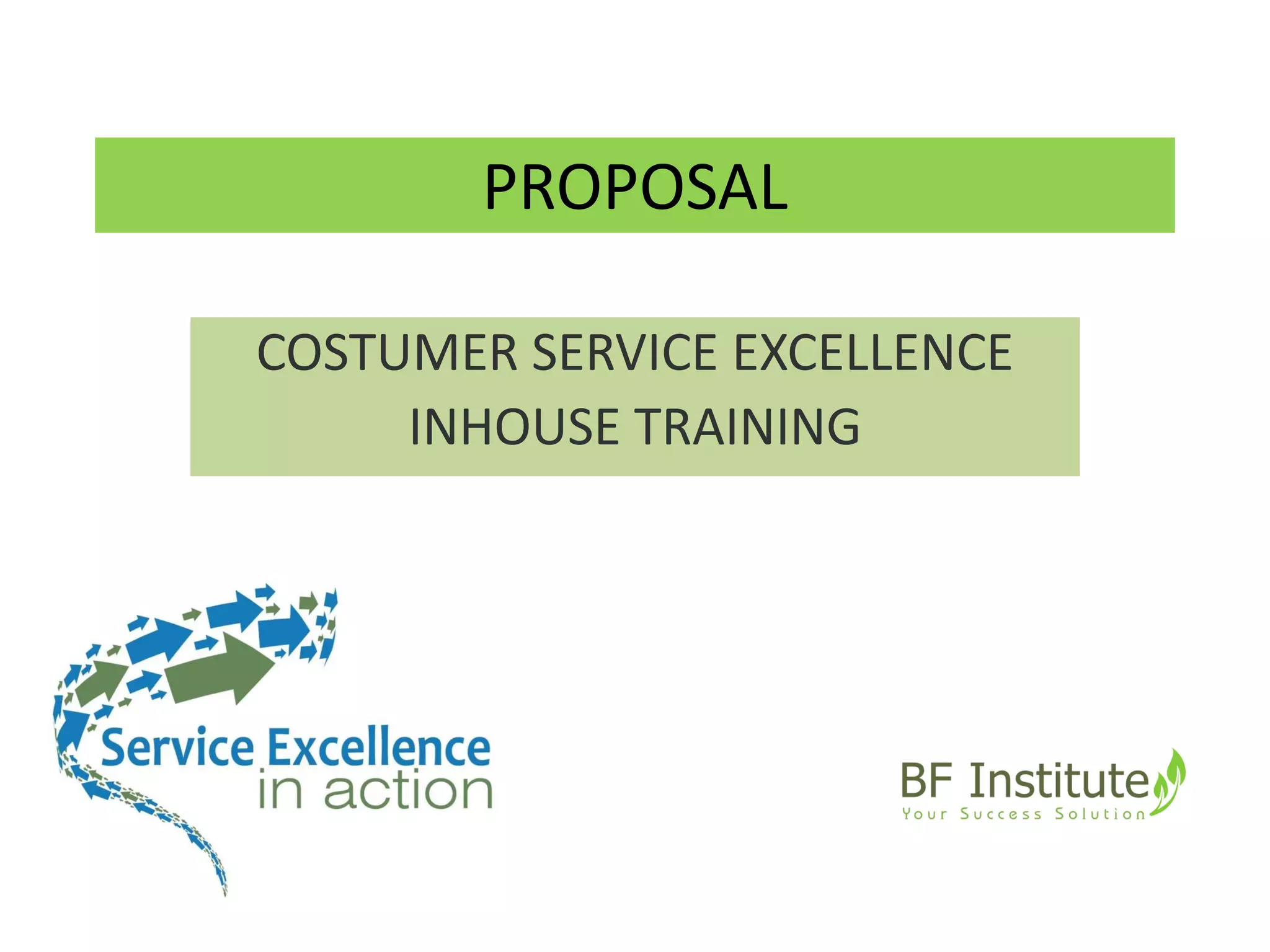 Proposal Pelatihan Costumer Servise Excellence | PDF