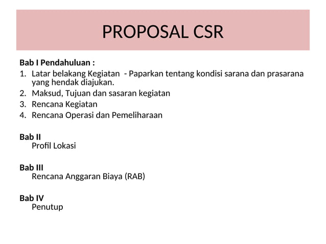 PROPOSAL_CSR untuk perusahaan untuk pemohon dan tugas tugas.ppt