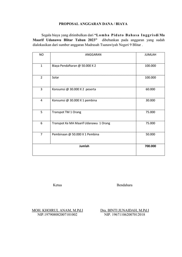 proposal lomba bahasa inggris tingkat kota | PDF