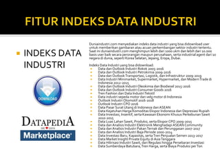 Proposal penyediaan data industri | PPT