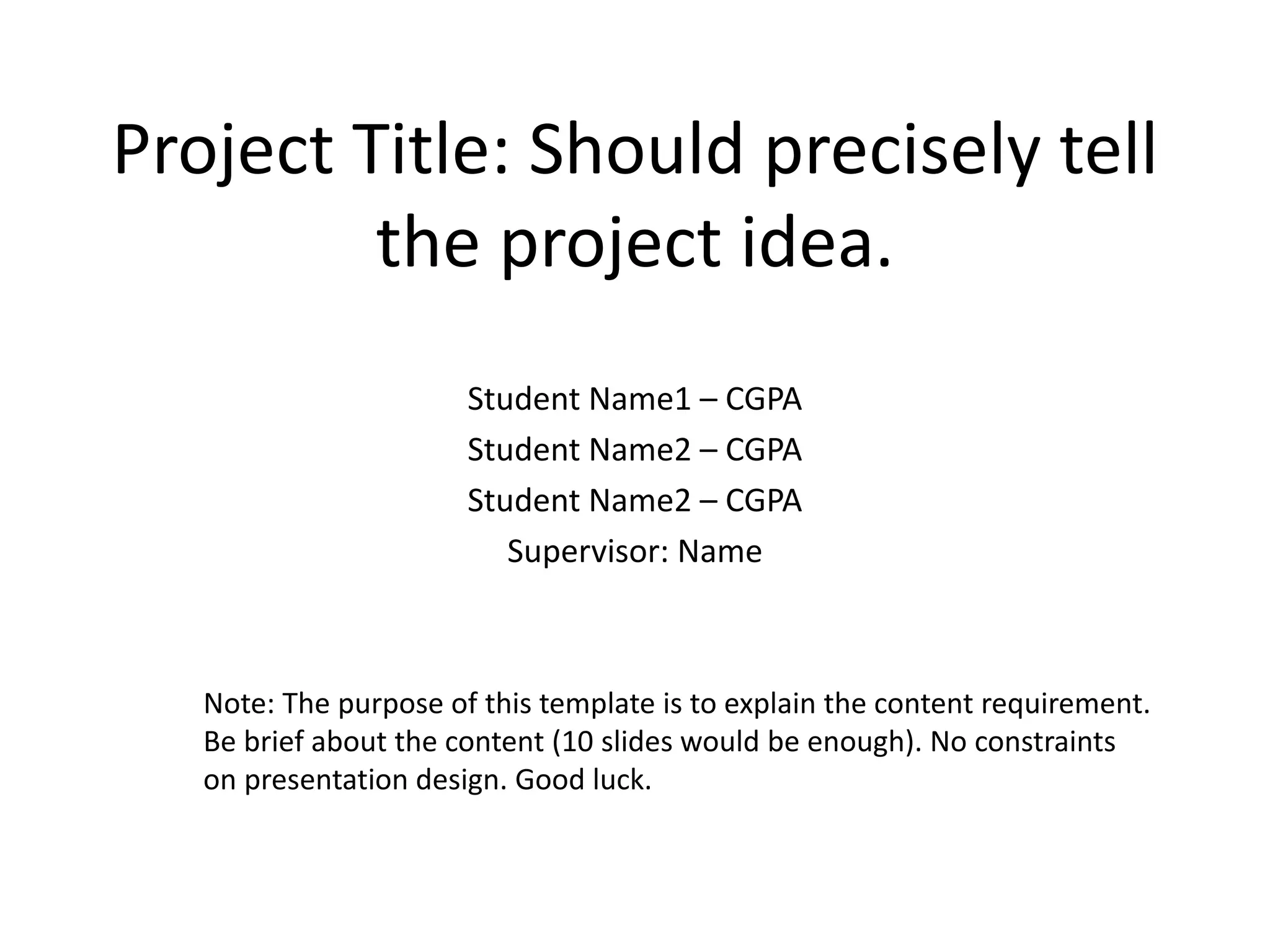 Proposal defence format | PPTX
