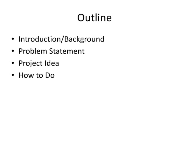 Proposal defence format | PPTX | Technology & Computing