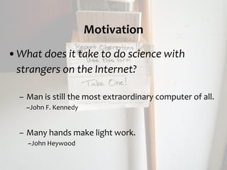 Crowdsourcing Science | PDF