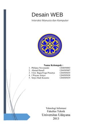 Proposaldesain web.imk artayahonest | DOC