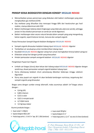Proposal digester sampah megalab inovasi | PDF