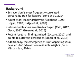 Proposal dissertation defense extroversion introversion and c level ...