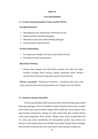 Proposal distro " king denim" | PDF