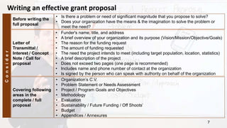 Proposal drafting and designing | PPSX