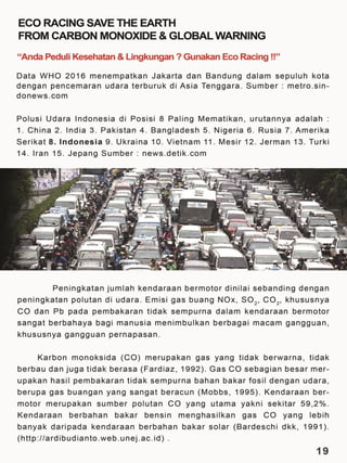 Proposal eco racing | PDF