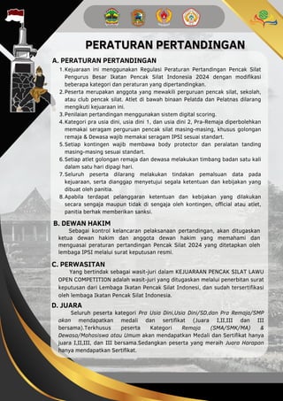 Kejuaraan Pencak Silat Lawu Open Competition 2025: Event Details and ...