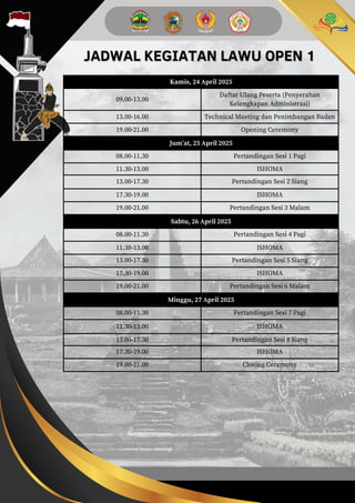 Kejuaraan Pencak Silat Lawu Open Competition 2025: Event Details and ...
