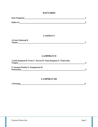 Proposal kegiatan Pensi | DOCX