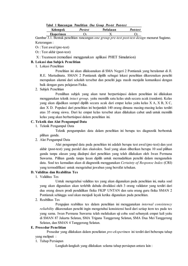 Proposal Penelitian Eksperimen | DOCX