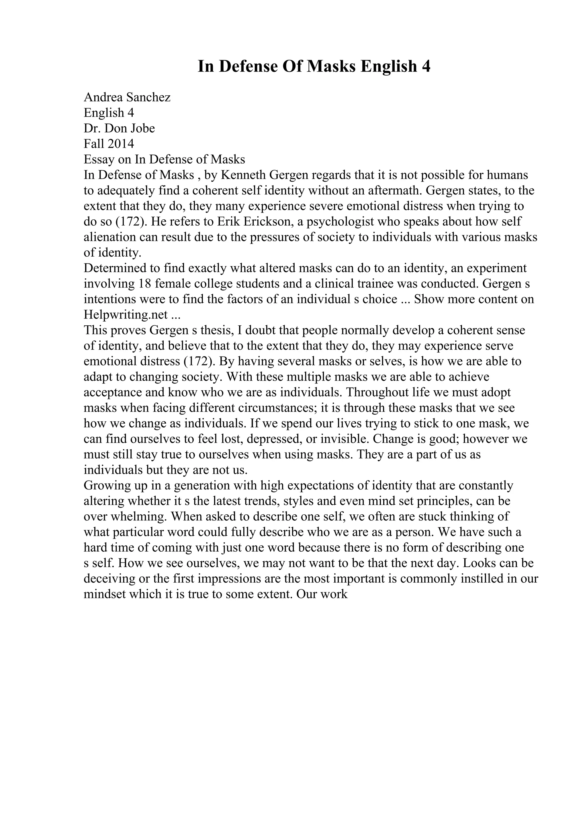 Proposal Essay Examples | PDF