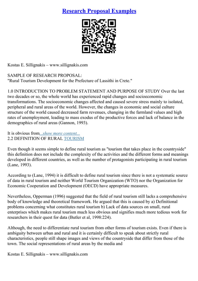 Proposal Example Essay | PDF