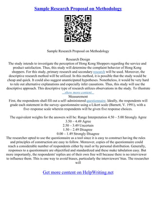 Proposal Example Essay | PDF | Science