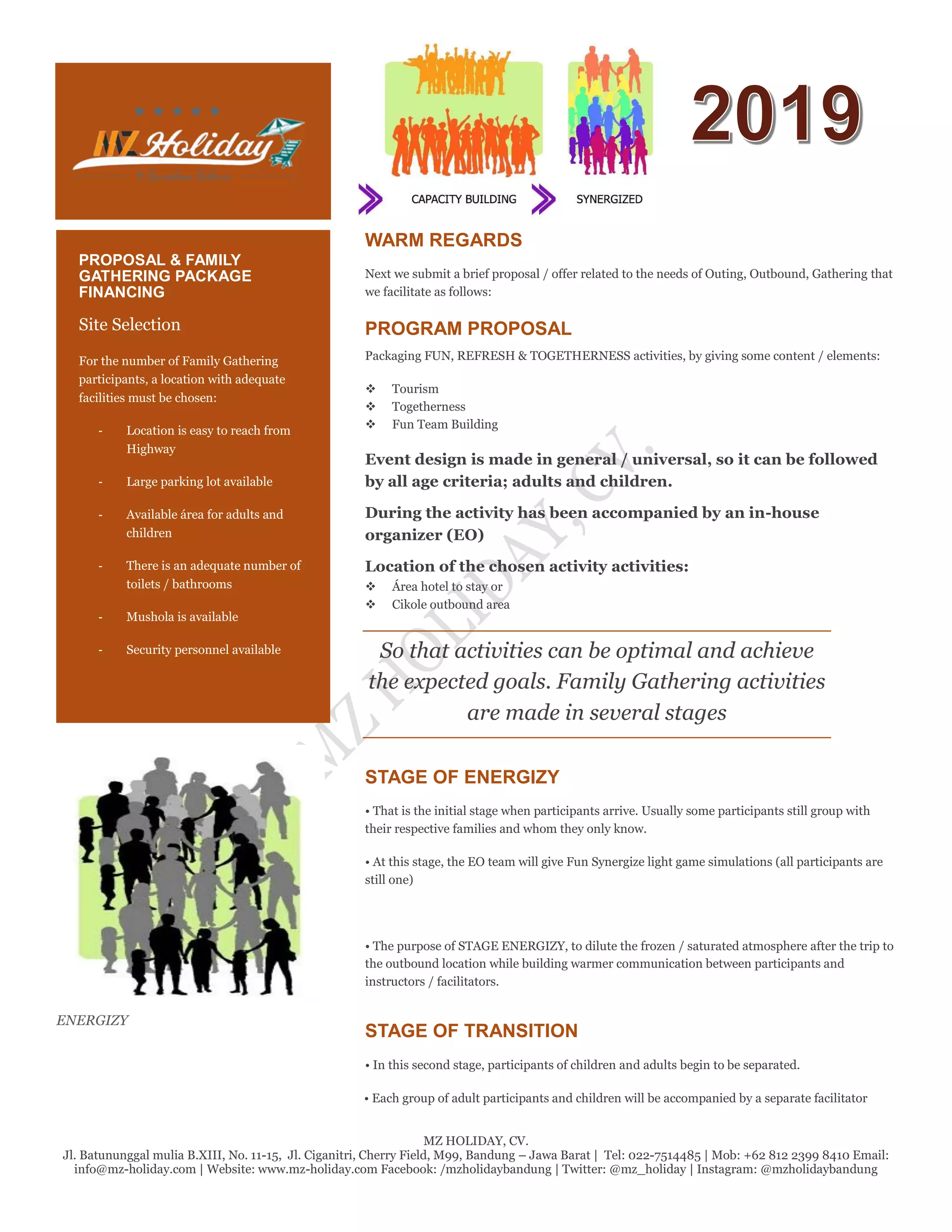 PROPOSAL & FAMILY GATHERING PACKAGE | PDF