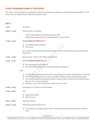 PROPOSAL & FAMILY GATHERING PACKAGE | PDF