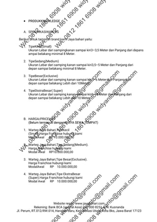 PROPOSAL FINAL WARTEG JAYA BAHARI 2023 | PDF