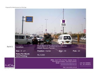 Proposal For Advertisement On Pole Sign | PDF