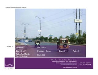 Proposal For Advertisement On Pole Sign | PDF