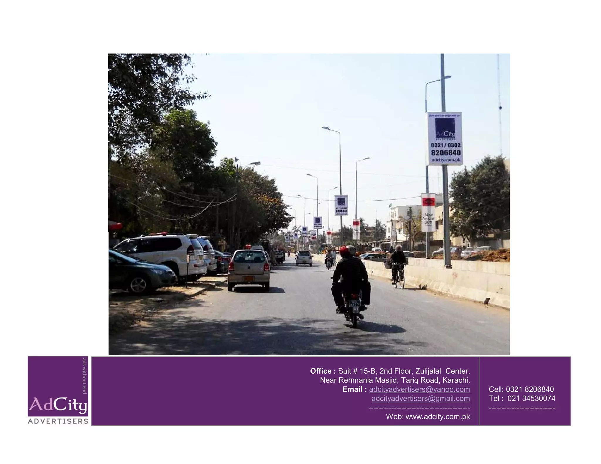 Proposal For Advertisement On Pole Sign @ Tipu Sultan Road | PDF