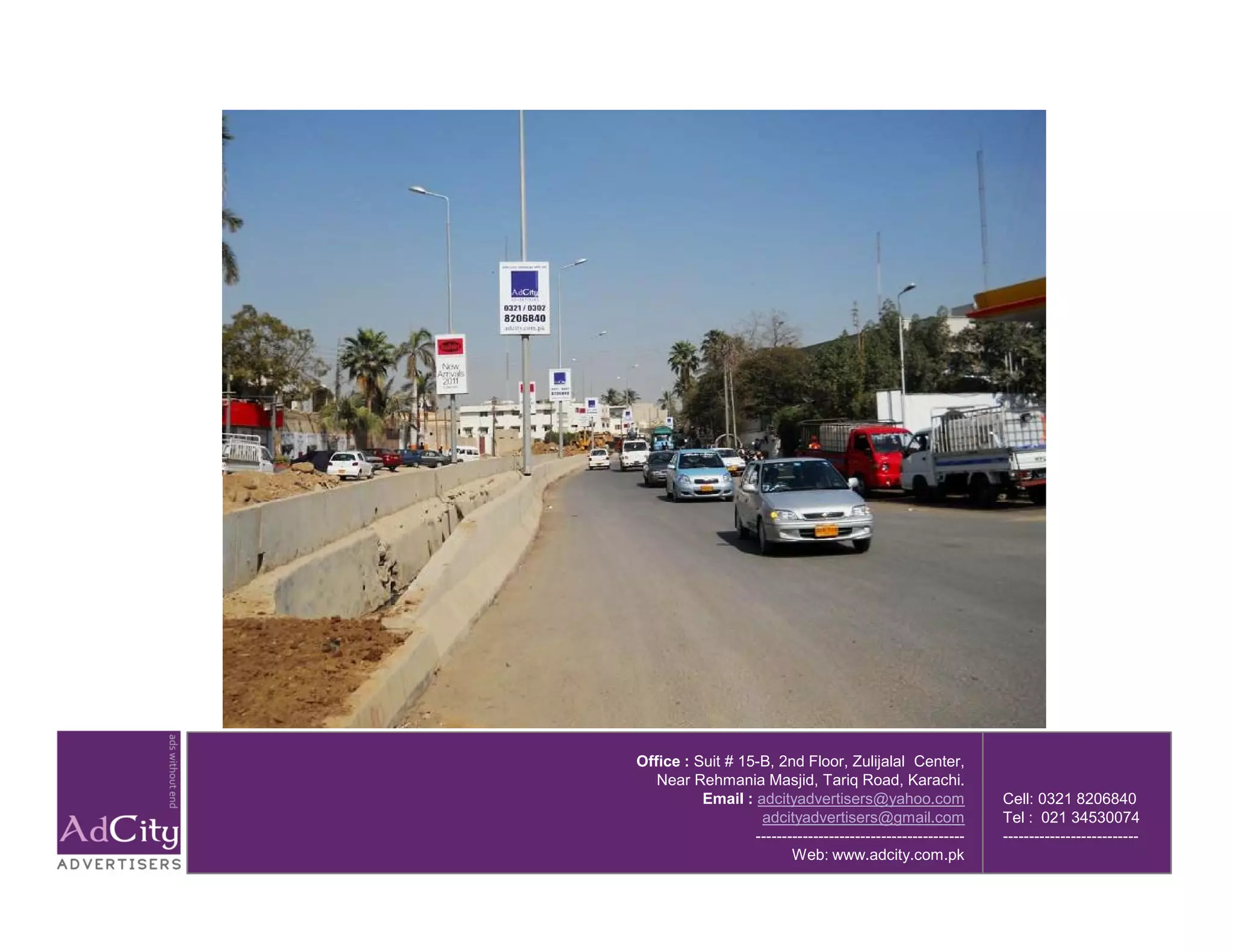 Proposal For Advertisement On Pole Sign @ Tipu Sultan Road | PDF