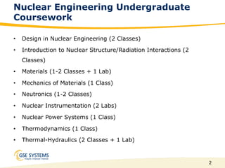 Proposal For a Nuclear Reactor Operations Course at Purdue University | PDF