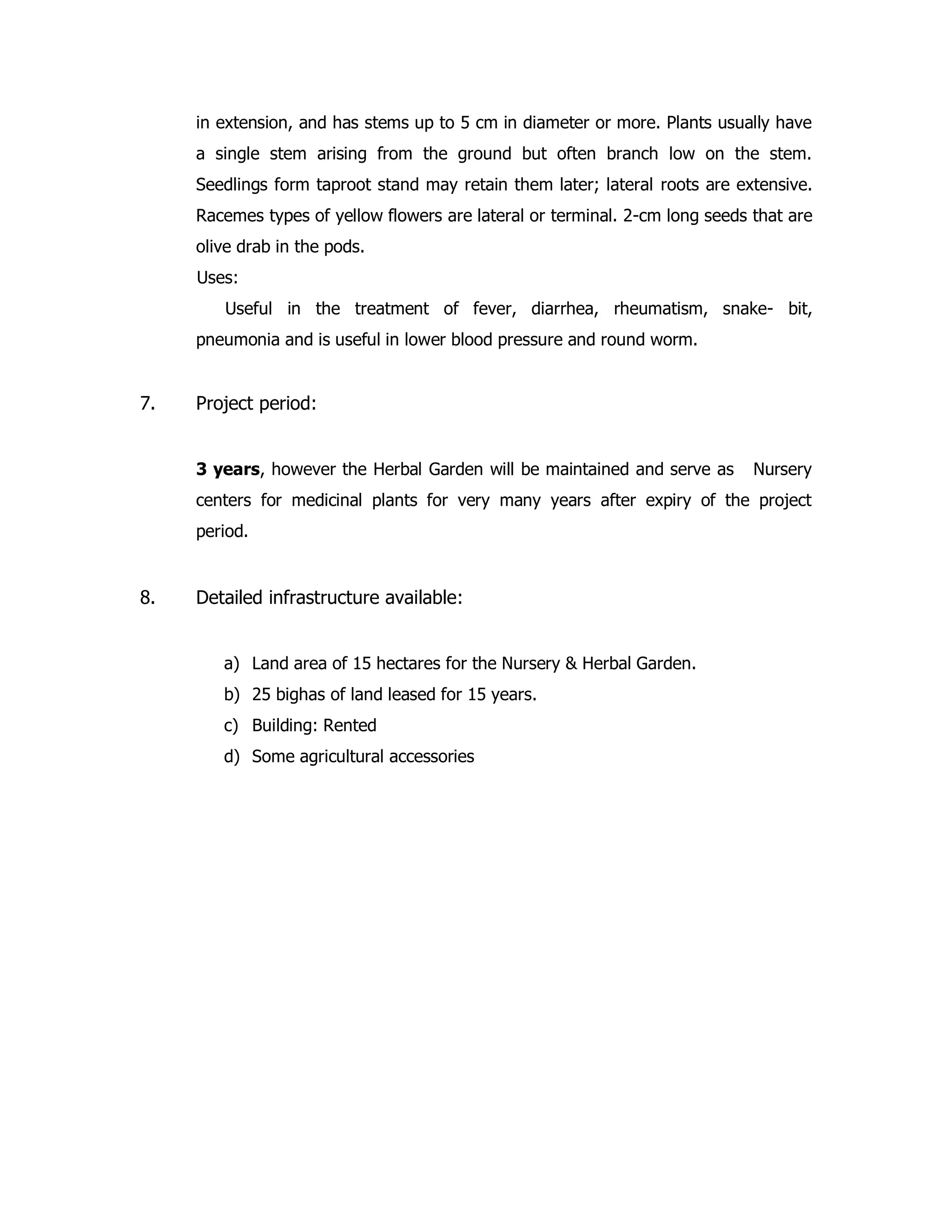 Herbal Garden proposal for Disha NGO | PDF