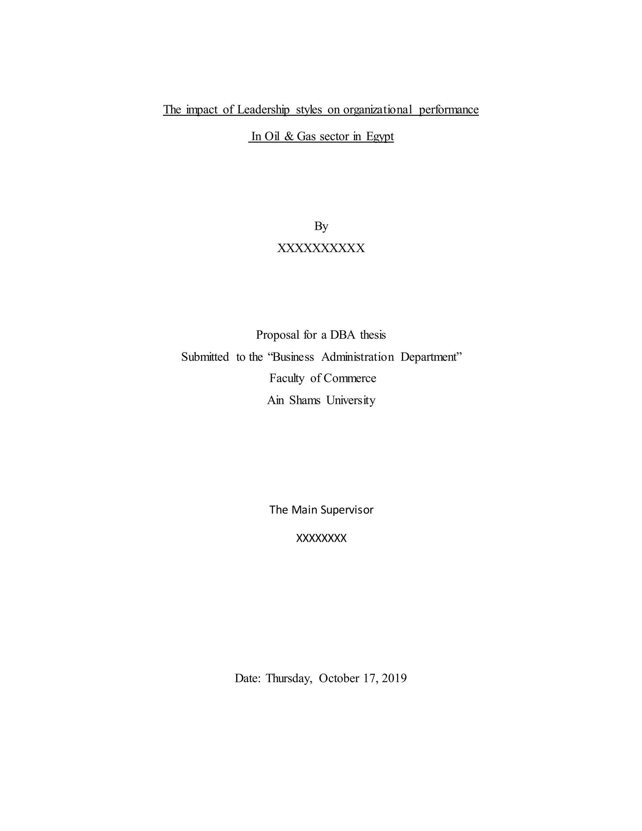 Proposal for a thesis | DOCX