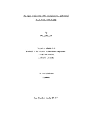 Proposal for a thesis | DOCX