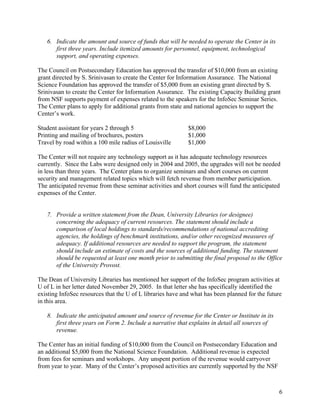 Proposal for center for information assurance | PDF