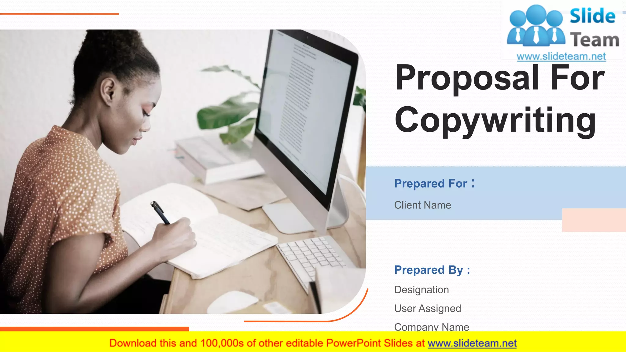 Proposal For Copywriting PowerPoint Presentation Slides | PPT