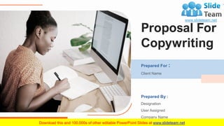Proposal For Copywriting PowerPoint Presentation Slides | PPT