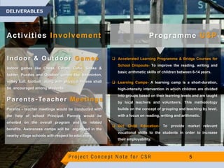 Proposal and CSR Concept Note - Business Proposal | PPTX