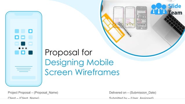 Proposal For Designing Mobile Screen Wireframes Powerpoint Presentation ...