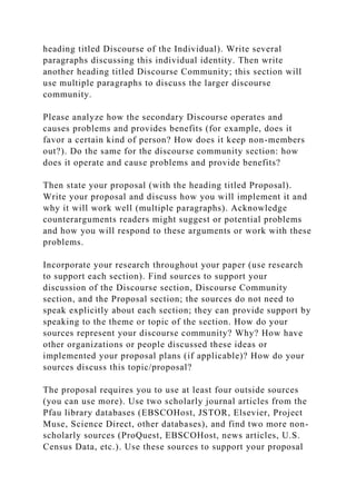 Proposal for Discourse and Discourse Community Project4-5 Body.docx