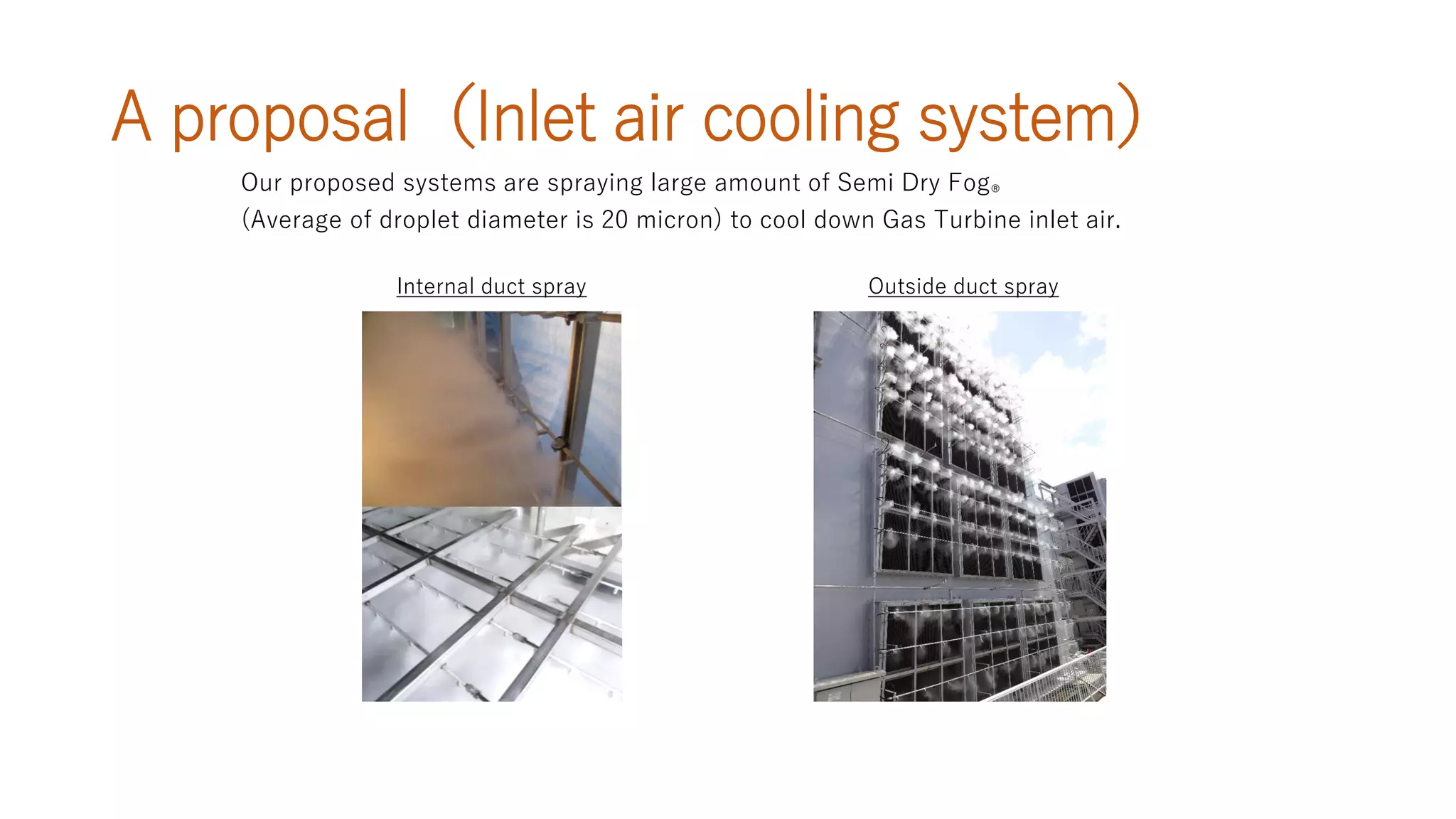 Inlet Air Cooling system from Ikeuchi Improve gas Turbine efficiency | PDF
