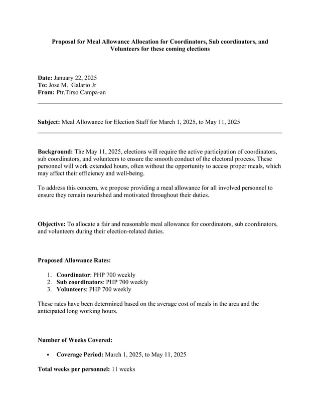 Proposal for Meal Allowance Allocation for Coordinators.docx