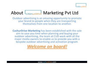 Proposal for photostat branding in delhi university with cashur drive | PPT