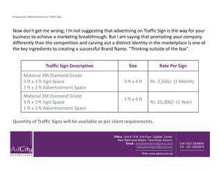 Proposal For Traffic Sign | PDF